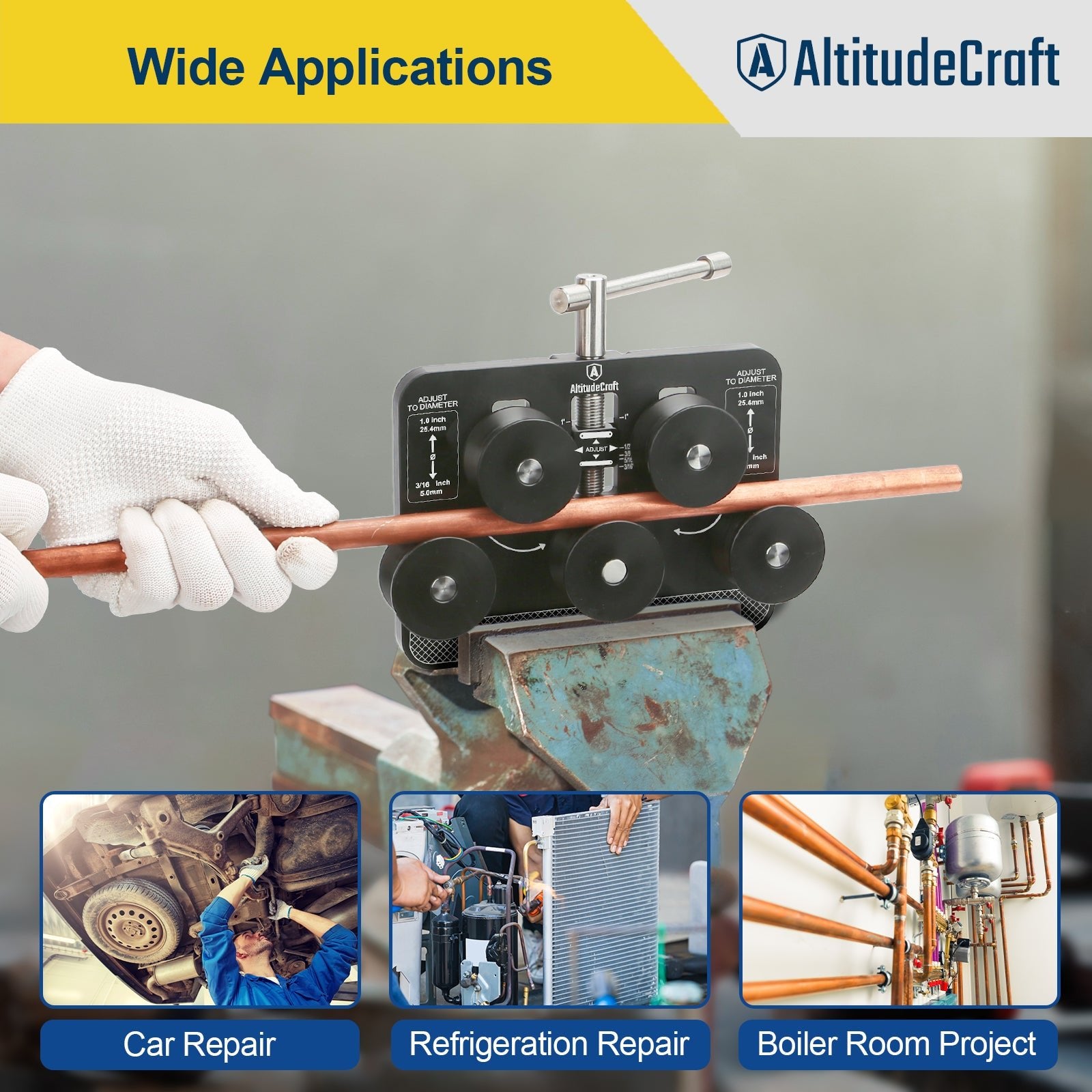 Adjustable Tubing and Brake Line Straightener (3/16" - 1.0") - Your ...