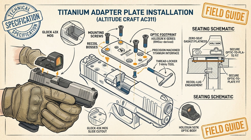 Holosun EPS Carry on Glock 43X MOS Setup Guide (2026) | AltitudeCraft