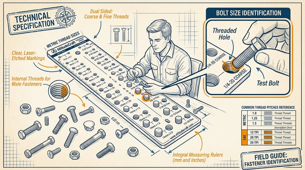 How to Identify Bolt Thread Size: Metric & SAE Guide (2026) | AltitudeCraft